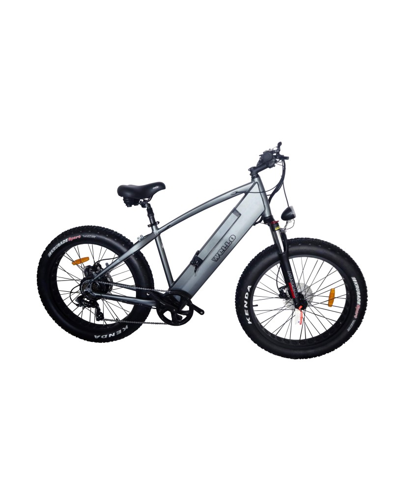 Fat Bike Electrique VTT SEMI RIGIDE Gris Anthracite Mat OCCASION ...